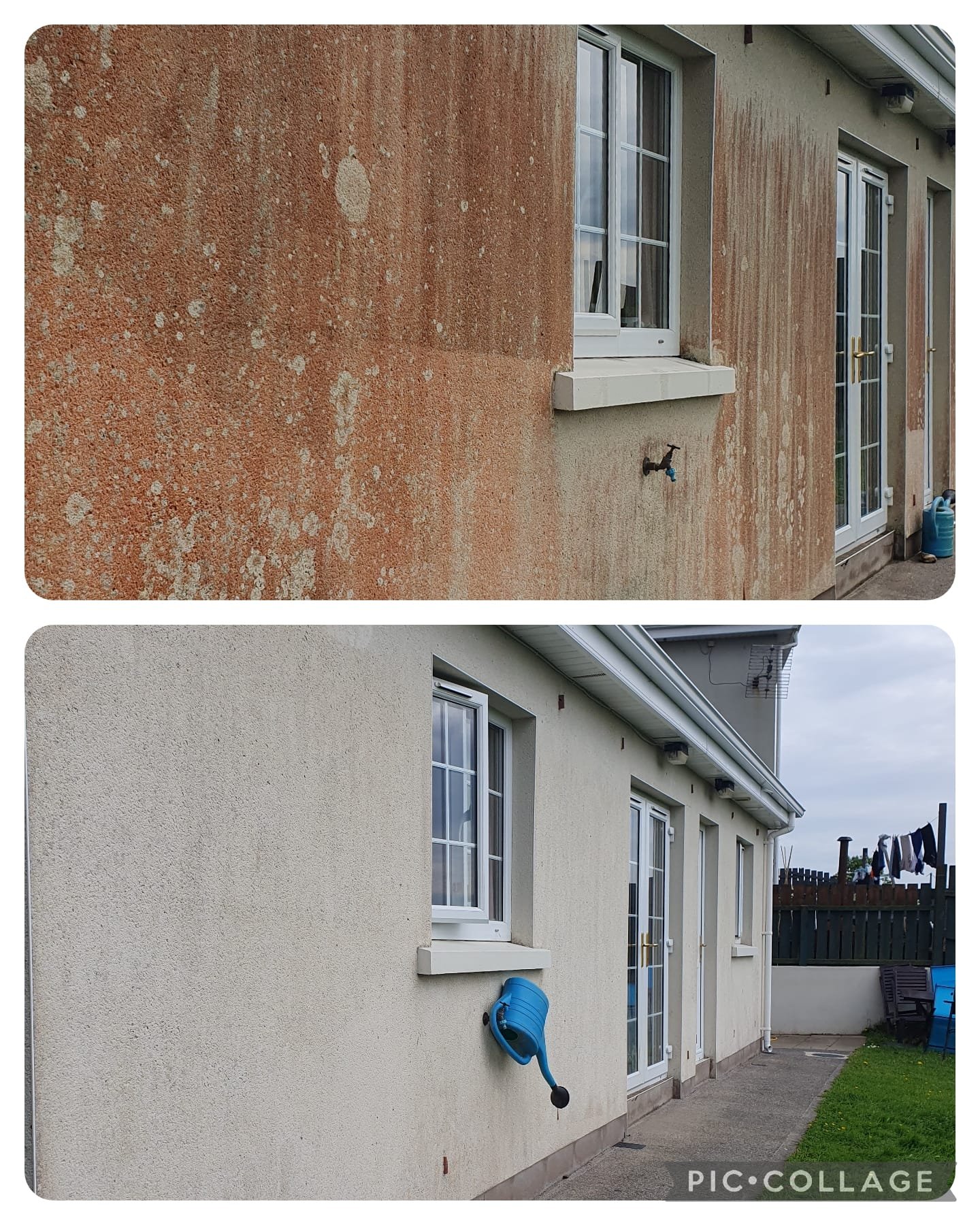 Remove all red/green algae from walls and roof from your home or business